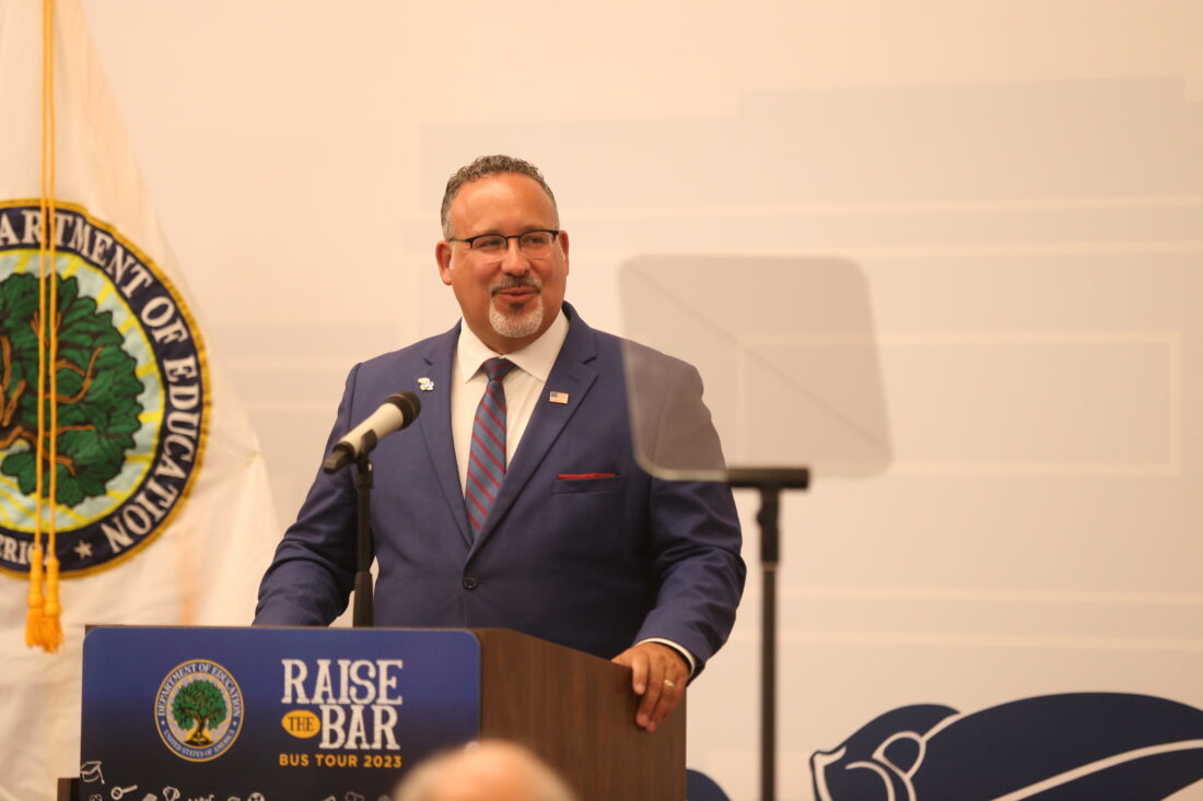 U.S. secretary of education makes stop at KU; he touts ‘great’ value of ...